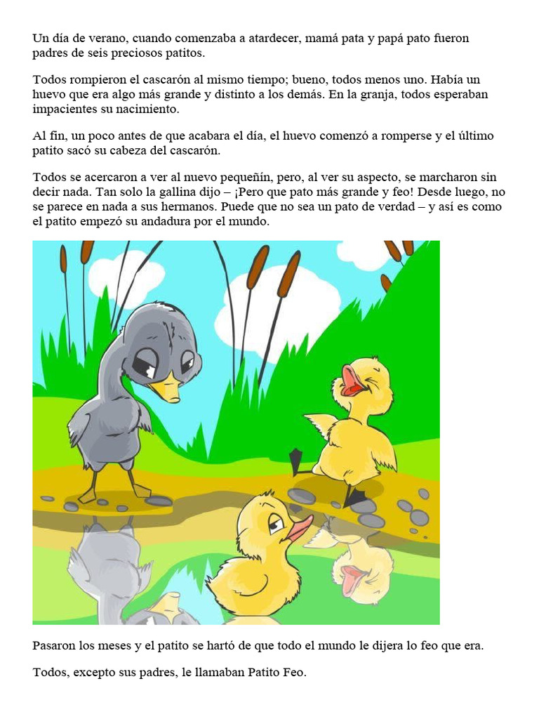 Patito Feo | PDF | El patito feo | Pato