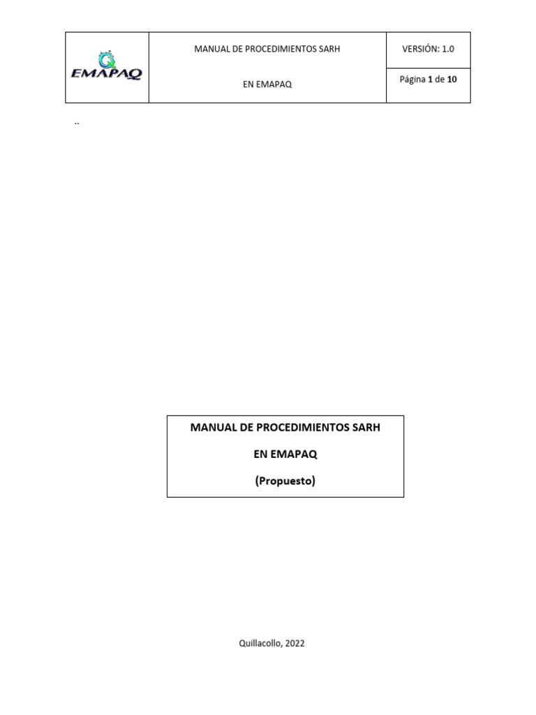 Manual Proced S Arh | PDF | Usuario (informática) | Agua Manual Proced S Arh | PDF | Usuario (informática) | Agua