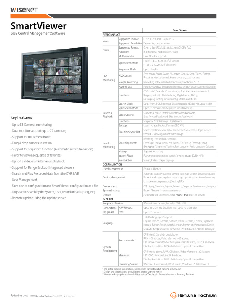 SmartViewer for Windows 10 Overview | PDF | Digital Video Recorder | Video