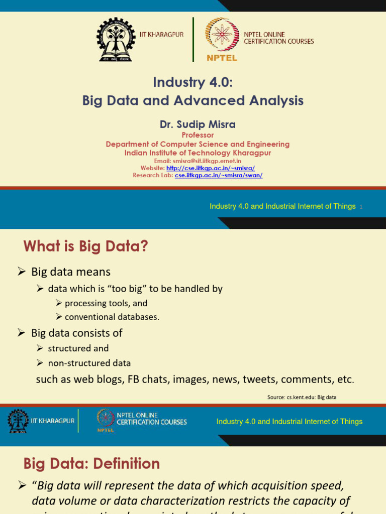 Big Data and Advanced Analytics | PDF