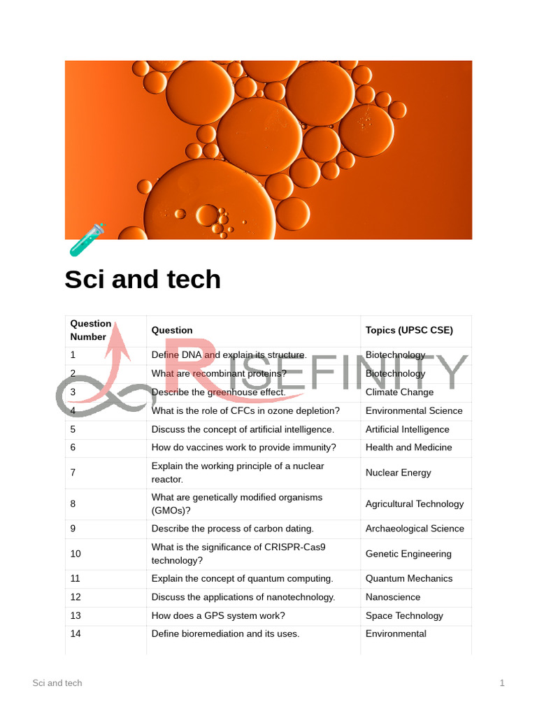 Sci and tech | PDF