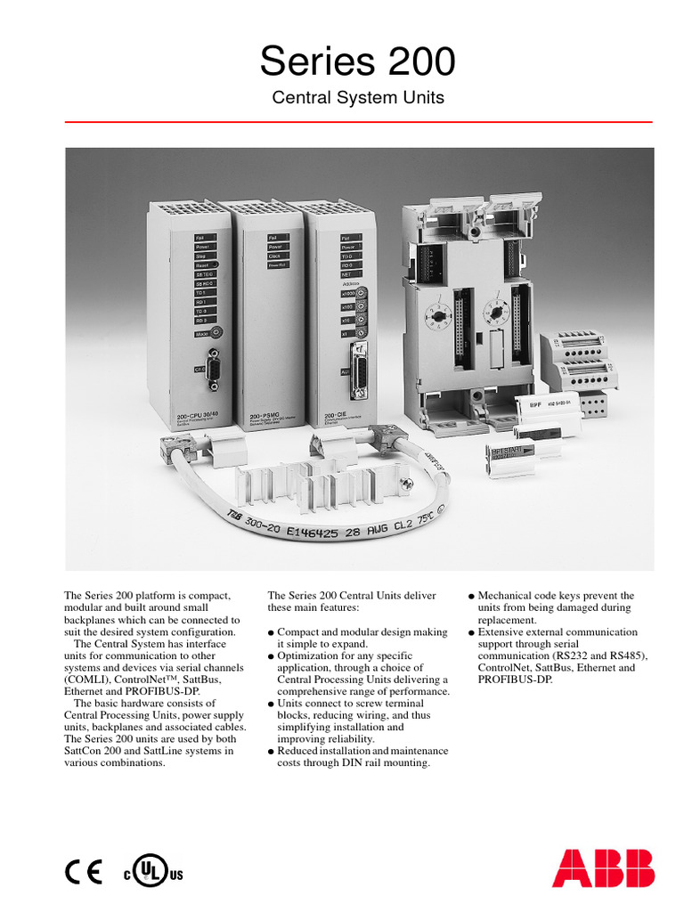 en Series 200 Central System Units Data Sheet | PDF | Power Supply ...