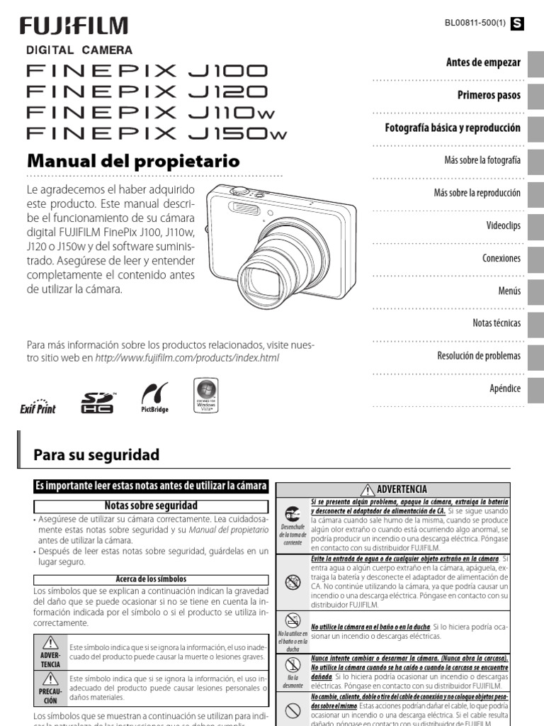Manual Camara Fujifilm | PDF