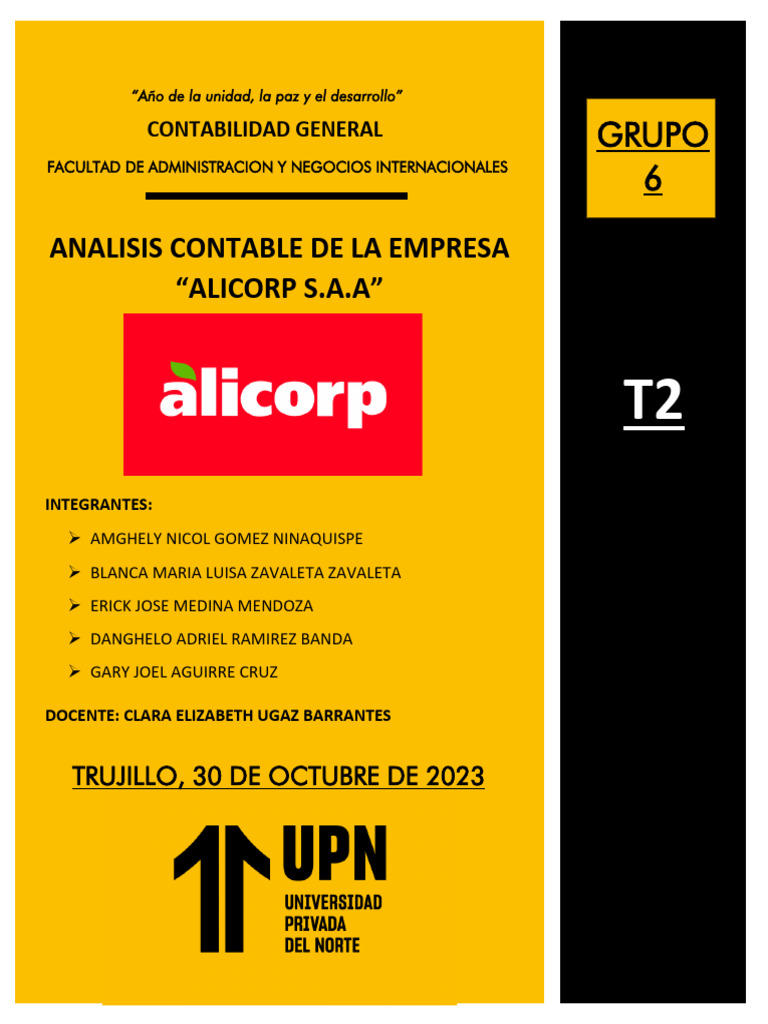 Alicorp S.A.A | PDF | Rentabilidad sobre recursos propios | Deuda