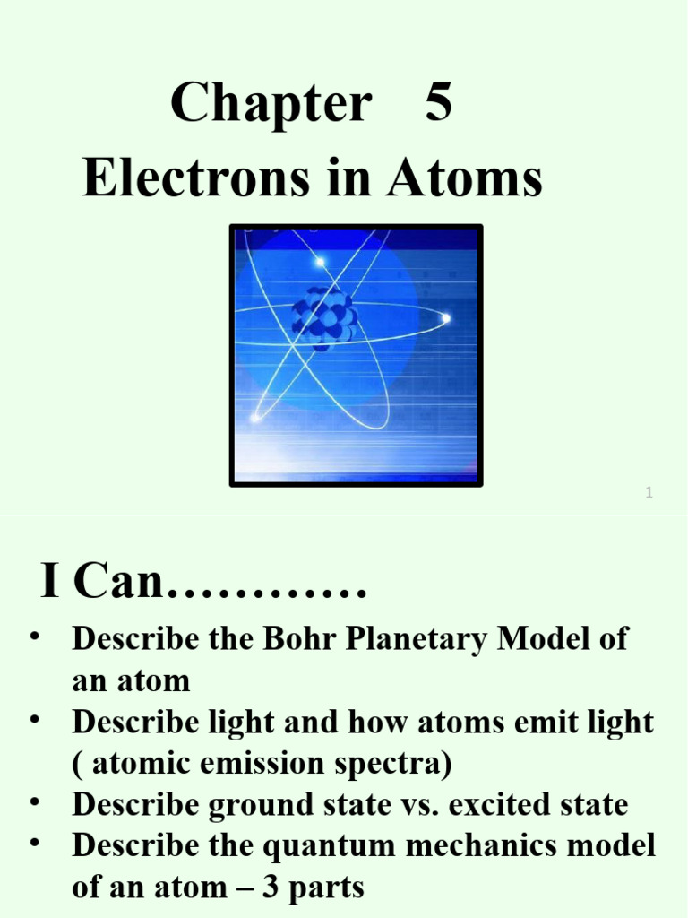 Chapter 5 Electrons PPT Marquart | PDF | Electron Configuration | Atomic Orbital