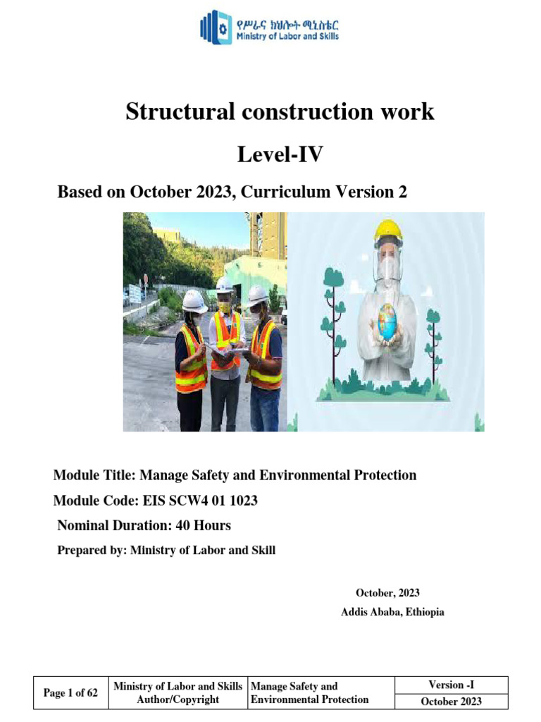 TTLM 01. Manage Safety and Environmental Protection | PDF ...