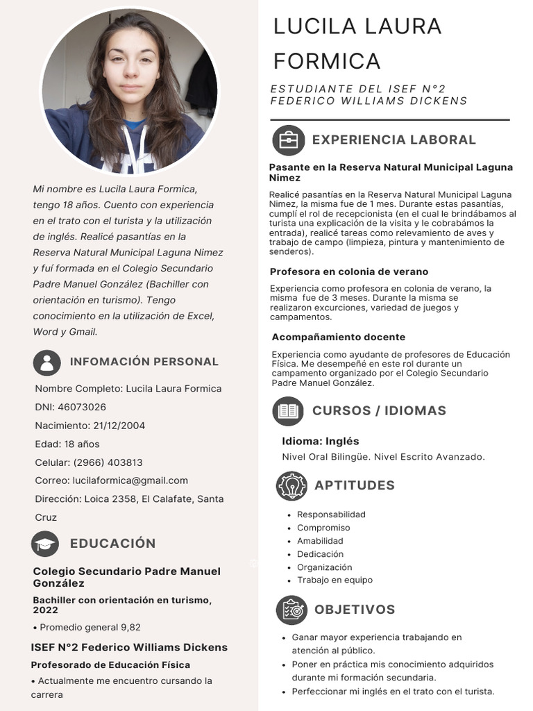 CV (Turismo) | PDF