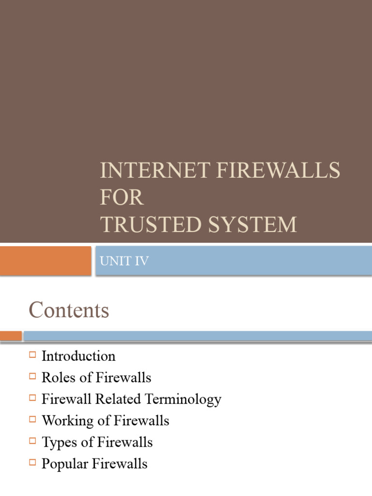 Firewalls | PDF | Computer Network | Firewall (Computing)