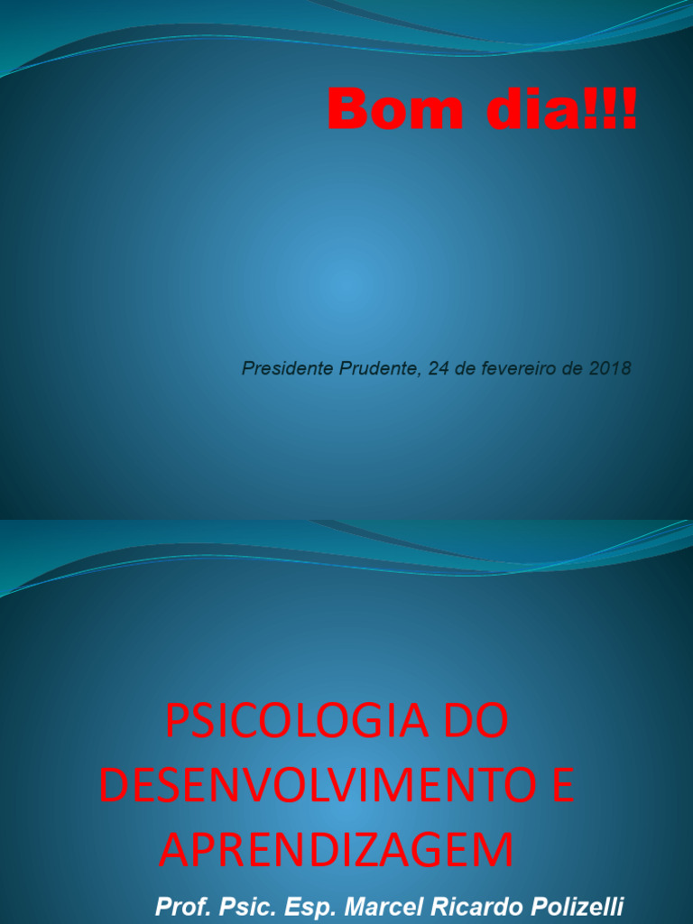 Psicologia Do Desenvolvimento | PDF