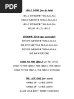 Color Word Songs | PDF