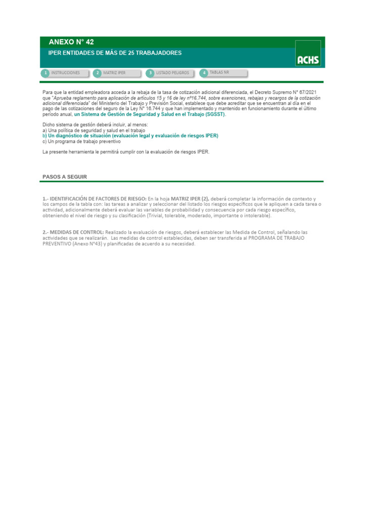 Anexo-N-42 - Iper-Entidades-De-Mas-De-25-Trabajadores (PARTE IV) | Descargar gratis PDF | Riesgo ...