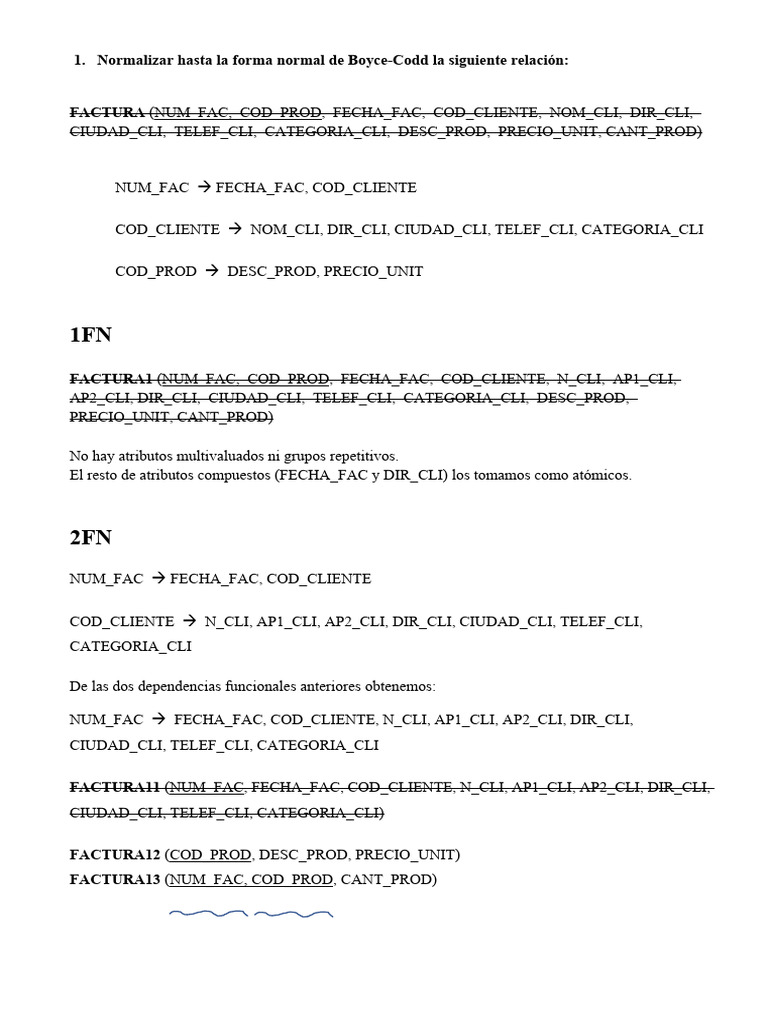 Ej - IV - GEBD - II Normalización Resuelto | PDF