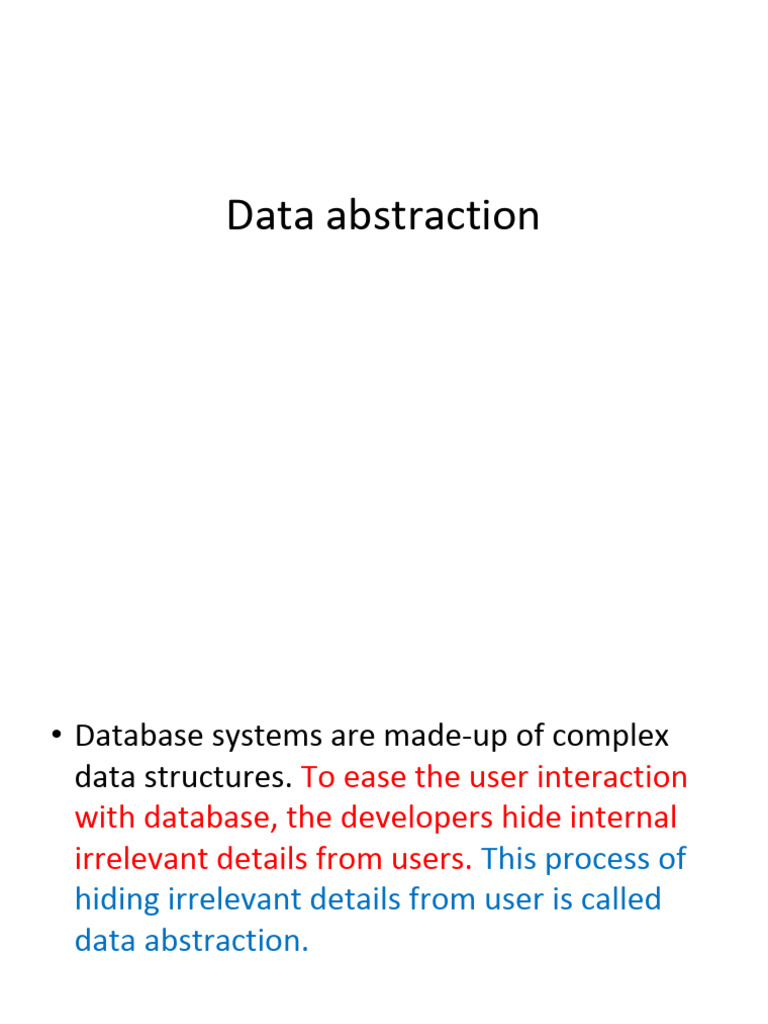 Data Abstraction | PDF | Databases | Conceptual Model