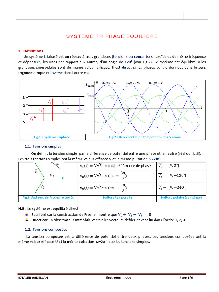 Chapitre2 Triphase | PDF