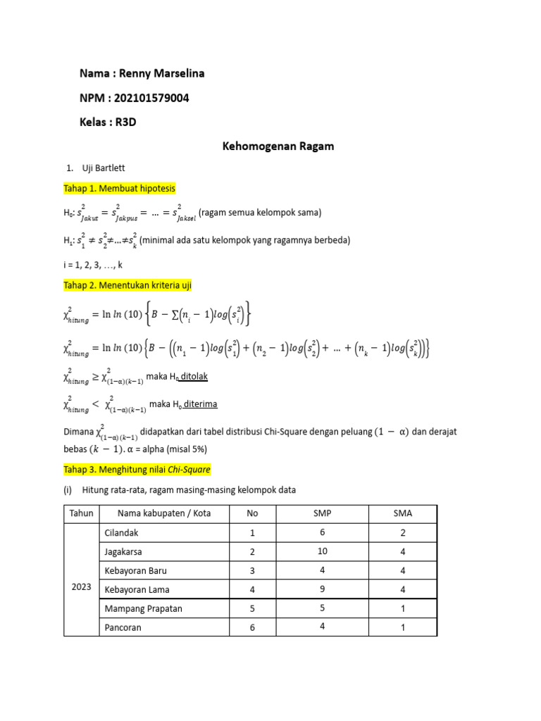Kehomogenan Ragam | PDF