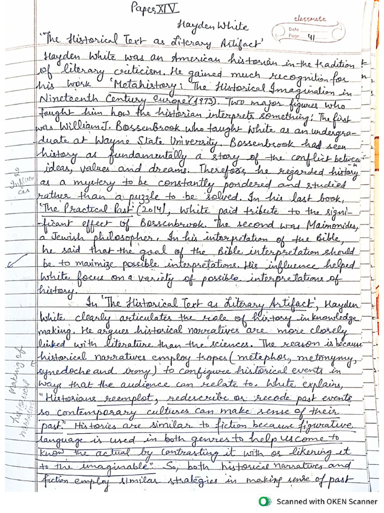 Unit I Hayden White | PDF