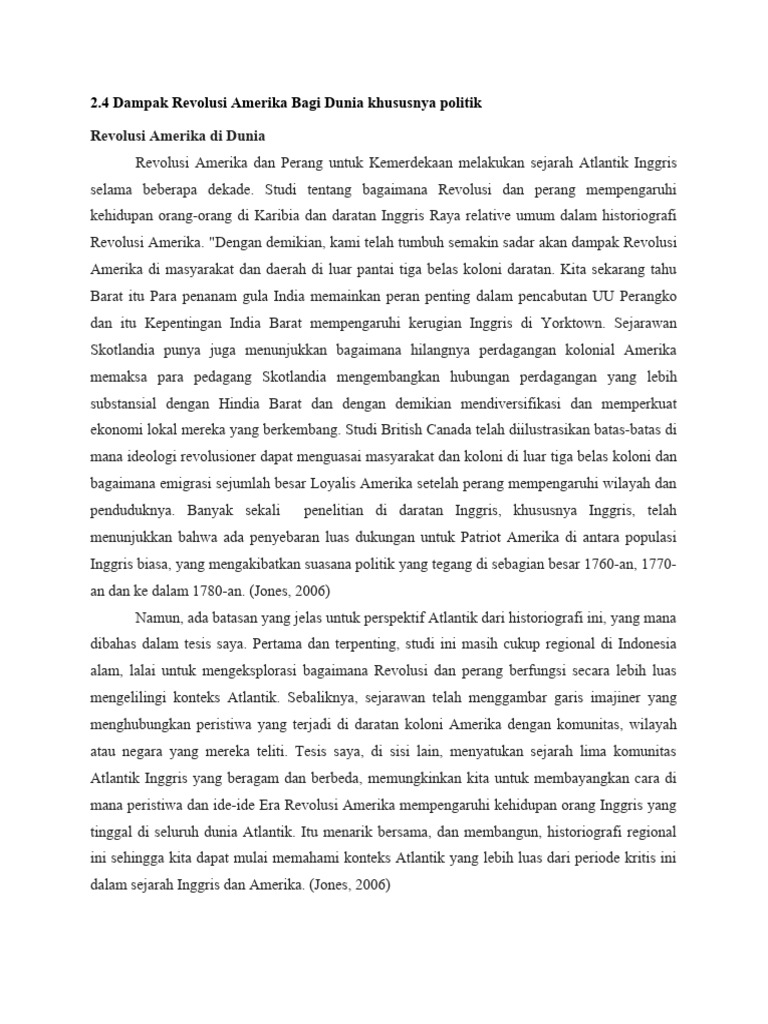 Dampak Revolusi Amerika | PDF