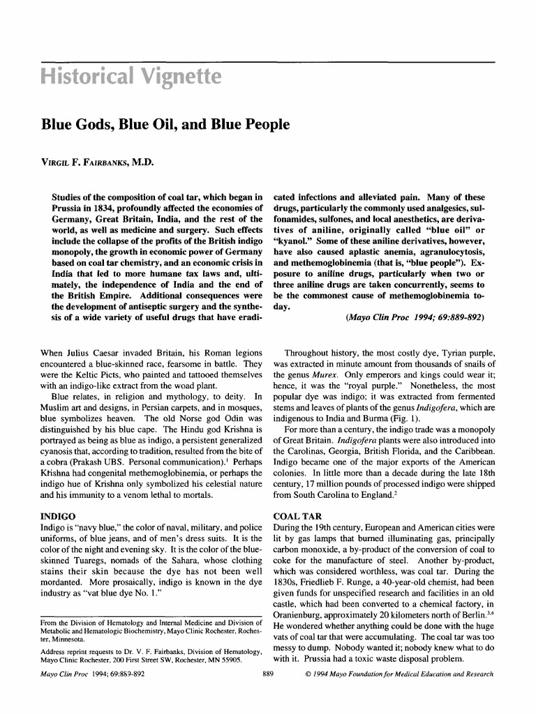 Blue Gods, Blue Oil, and Blue People | PDF