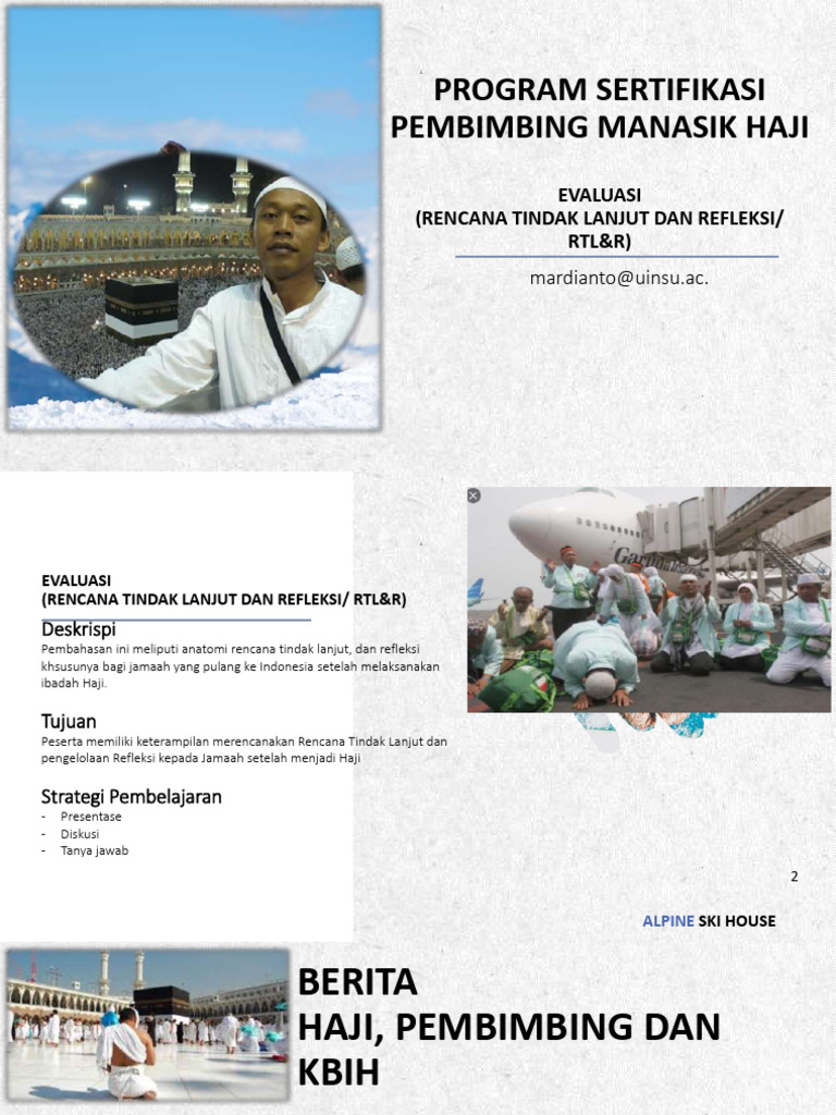 Mardianto Program Sertifikasi Pembimbing Manasik Haji | PDF