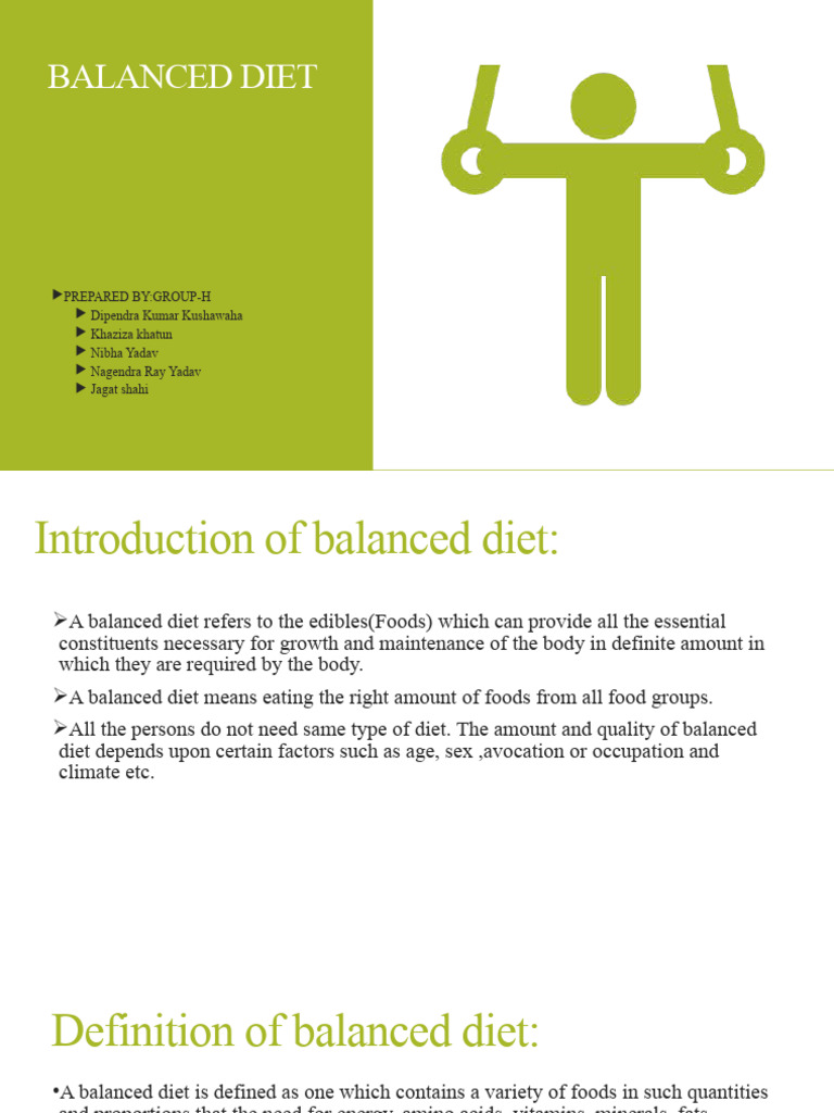 Balanced Diet. | PDF | Foods | Nutrients
