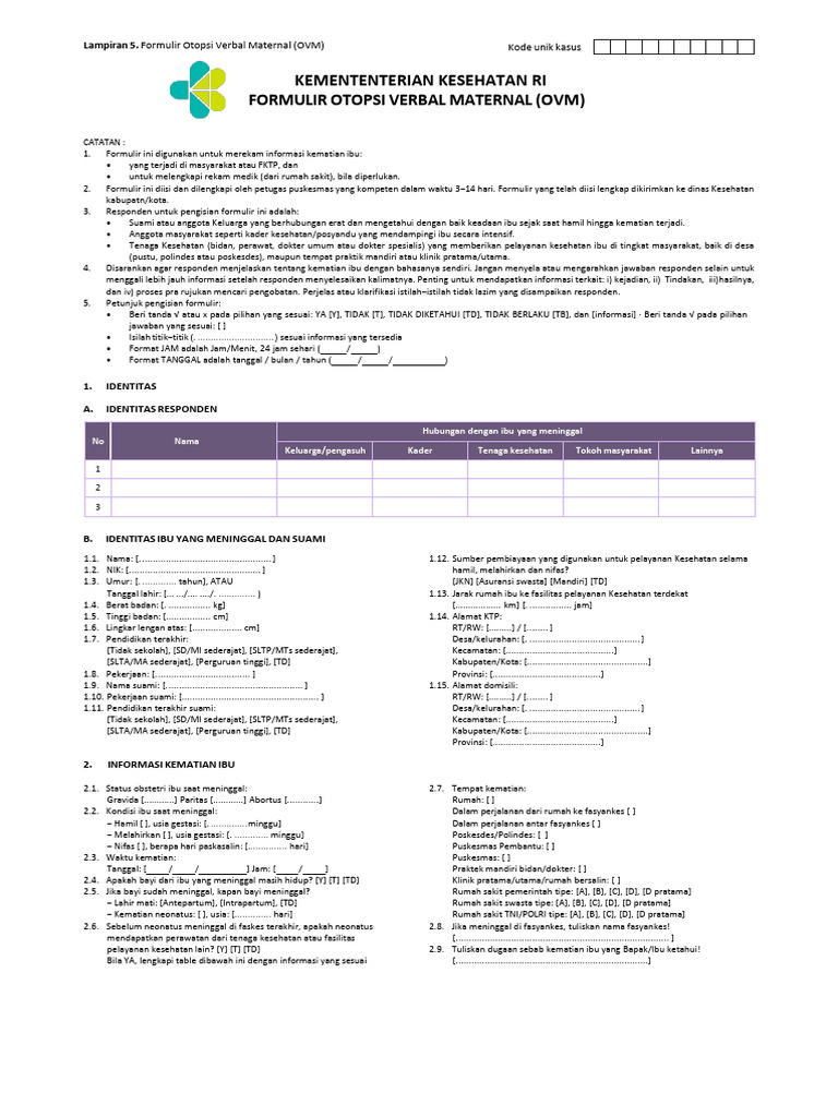 Form Ovm | PDF | Ilmu Sosial | Pengembangan Diri