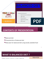 Balanced Diet | PDF | Foods | Healthy Diet