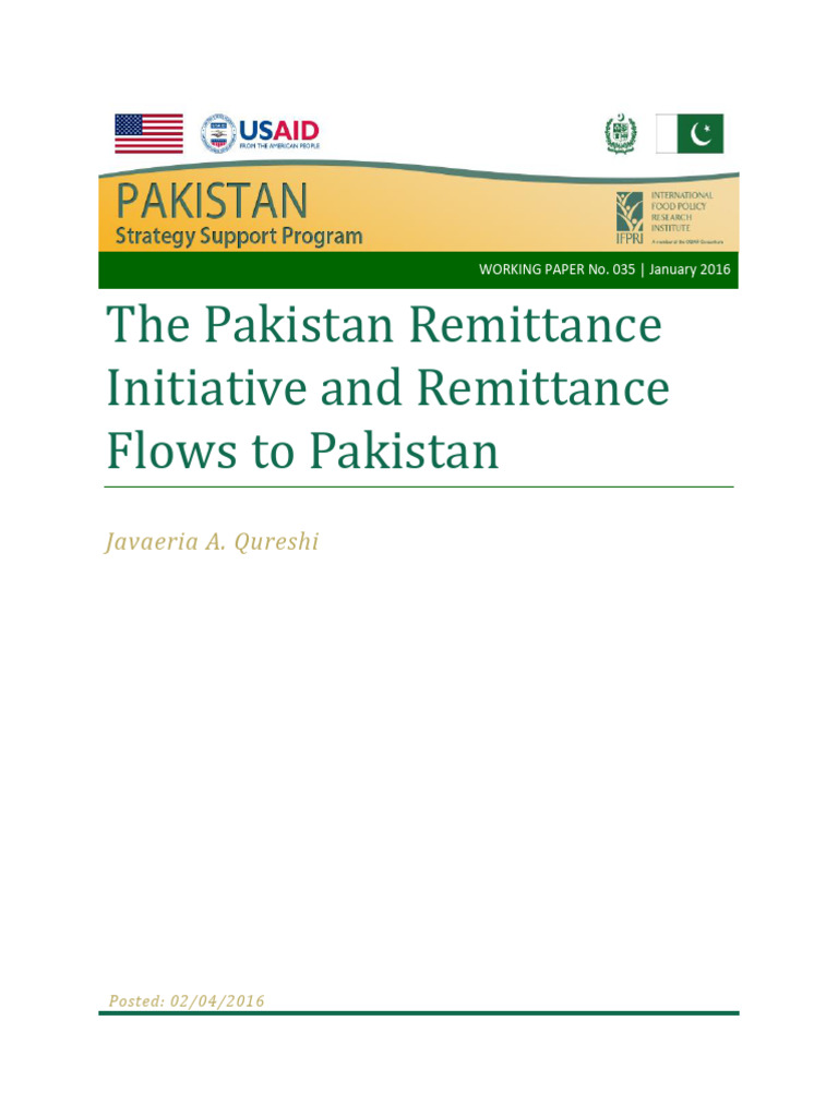 Pakistan Remittances Initiative and Remittance Flows To Pakistan | PDF ...