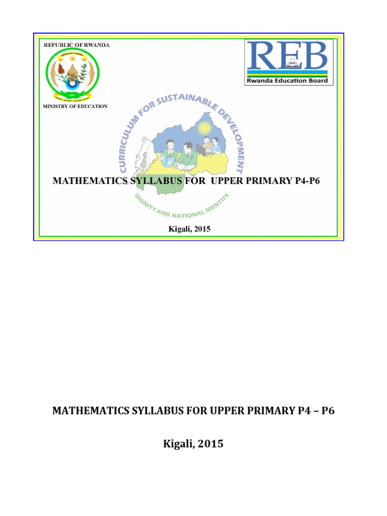 Syllabus For Mathematics - Upper Primary | PDF | Educational Assessment ...