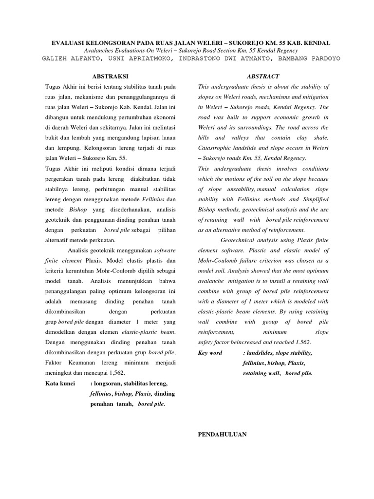 Evaluasi Kelongsoran 1 | PDF