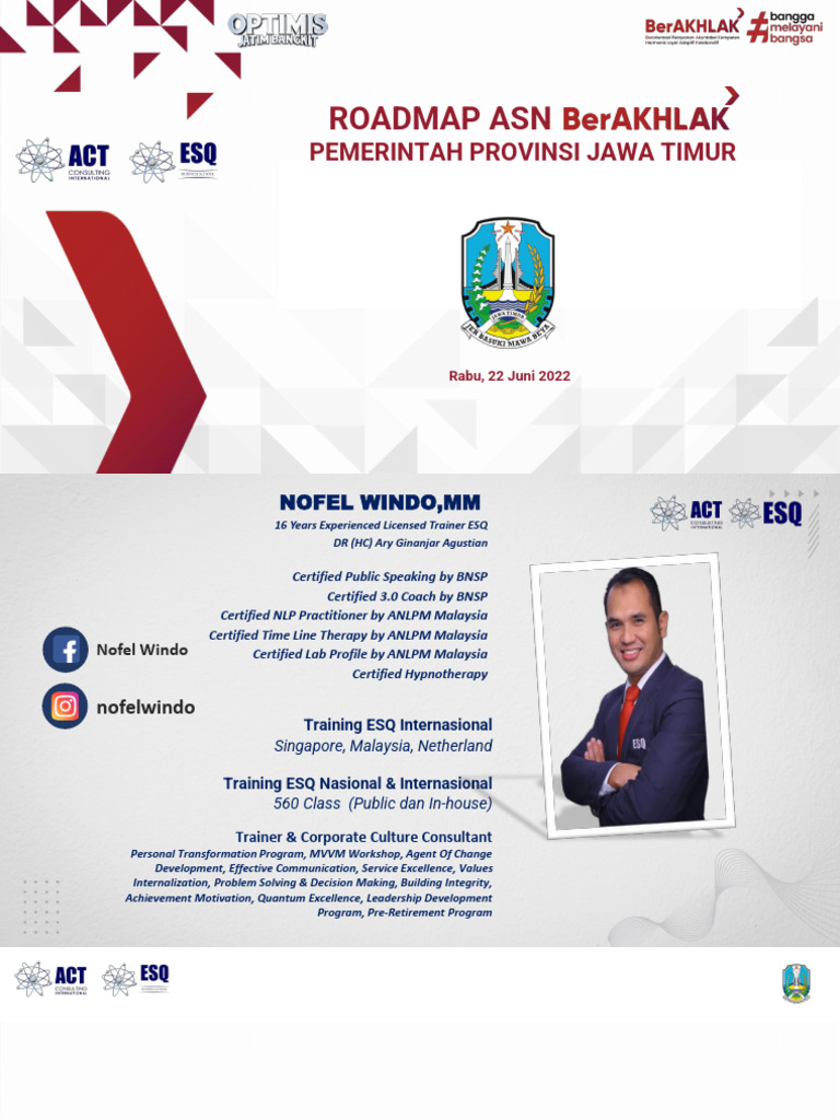 FGD STEP BerAKHLAK Jatim 2022 - ACT Consulting | PDF | Karier ...