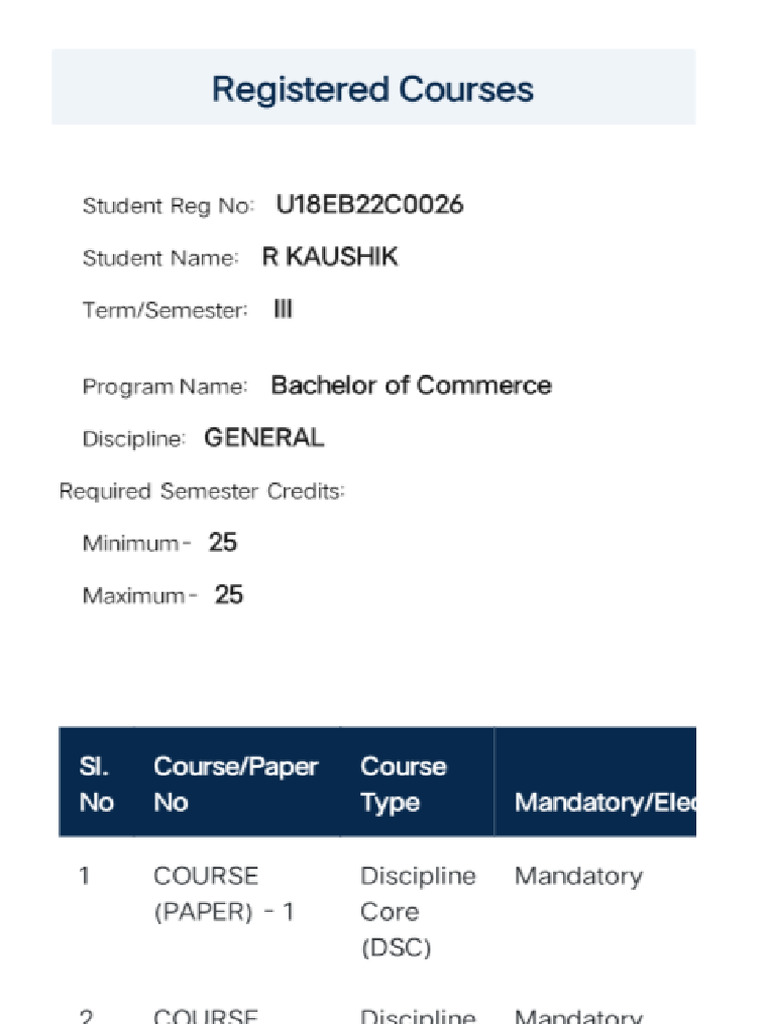 Student Internal Assessment Marks | PDF