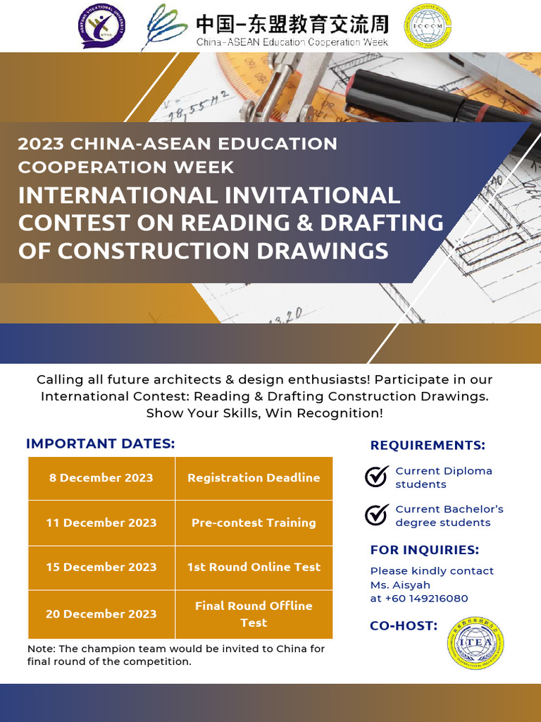 (Flyer) Reading & Drafting of Construction Drawings International ...