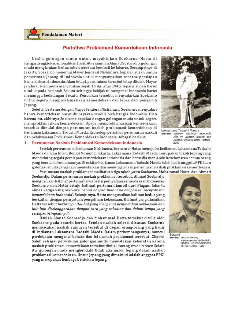 Proklamasi Kemerdekaan Indonesia 1945 | PDF | Politik