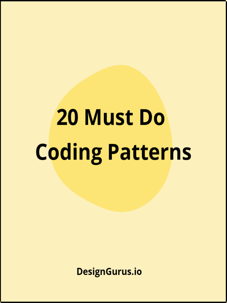Coding Patterns Unique 123443218979 | PDF Coding Patterns Unique 123443218979 | PDF