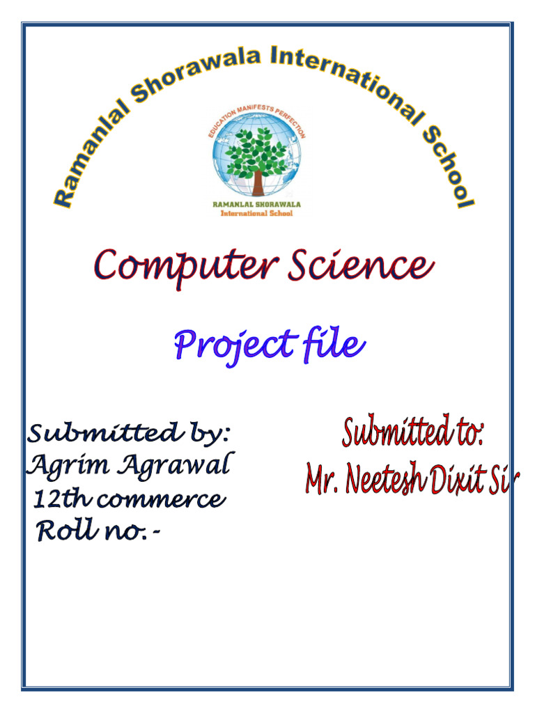 CS Project File | PDF