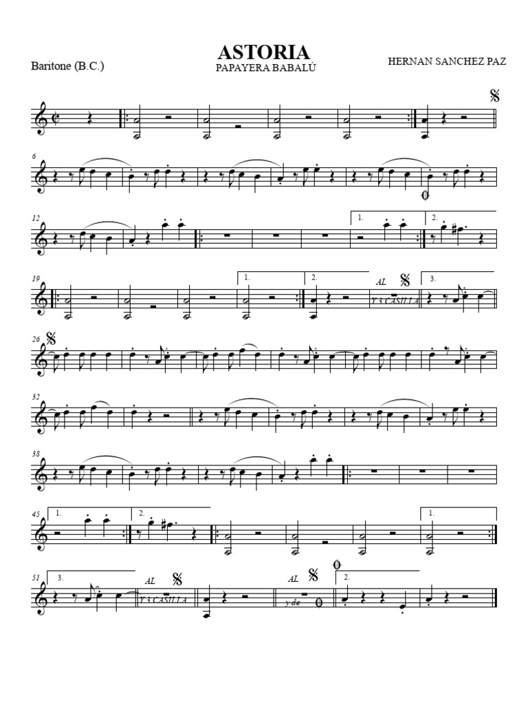 Astoria - Baritono | PDF