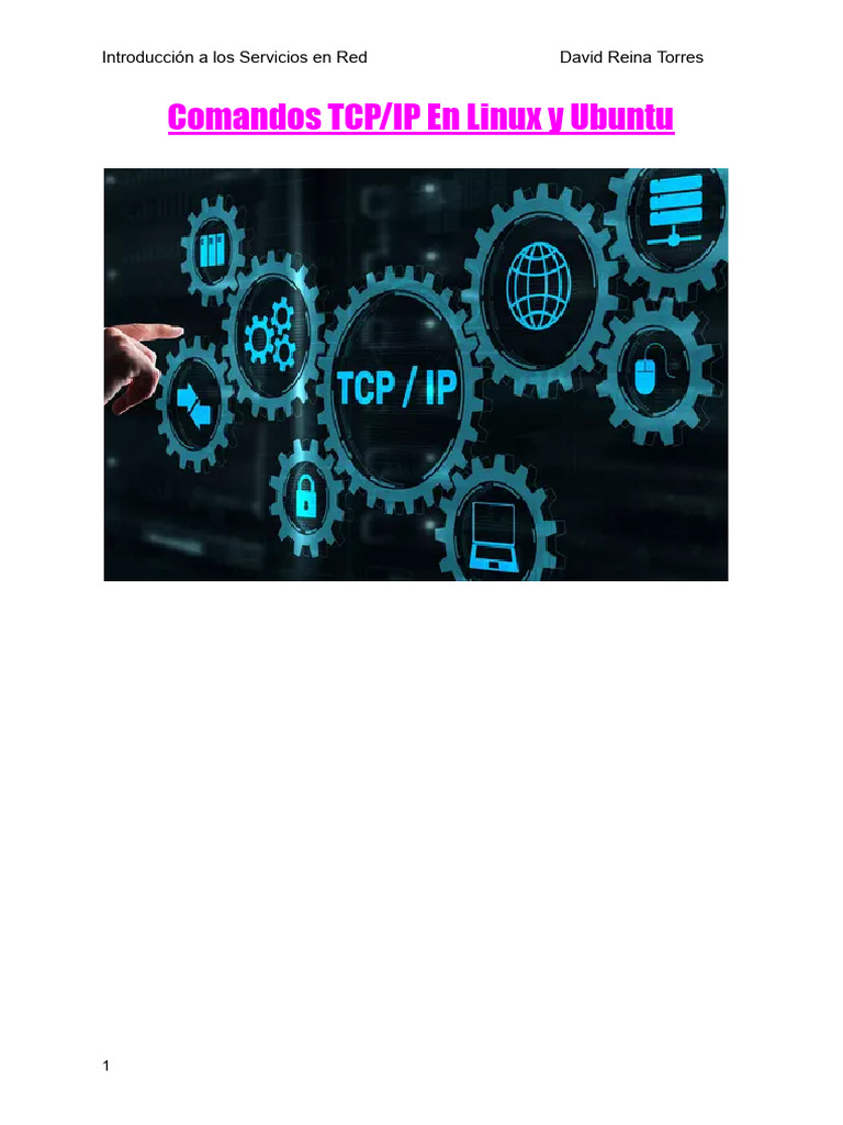 Comandos TCP - IP en Linux y Ubuntu | PDF | Informática | Red de arquitectura