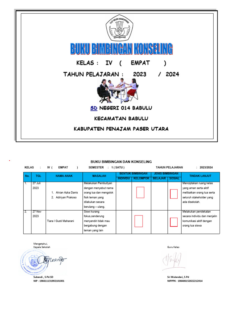 Buku Bimbingan Dan Konseling. | PDF