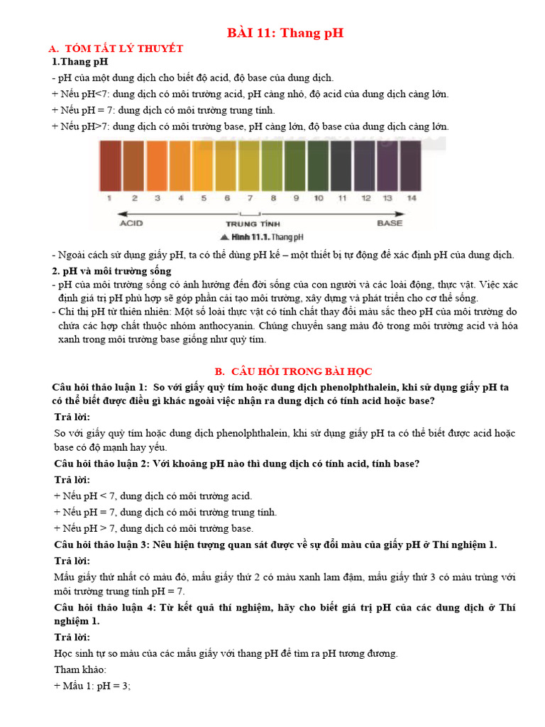 Chuyen de KHTN 8 CTST Bai 11 | PDF