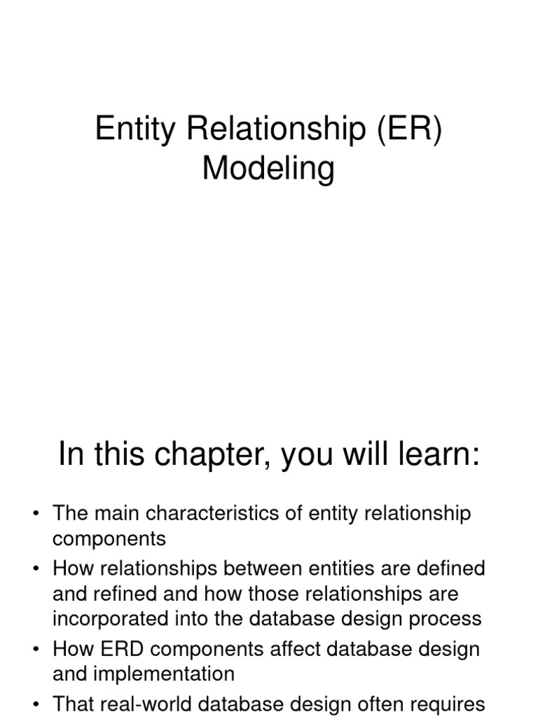 2 - Entity Relationship (ER) Modeling | PDF | Information Technology ...