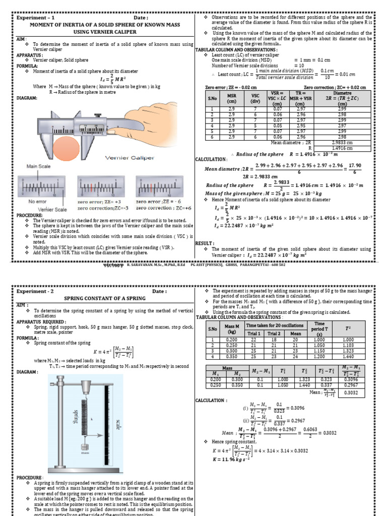 11 Practical Notes (EM) Reduced 2021 PDF | PDF