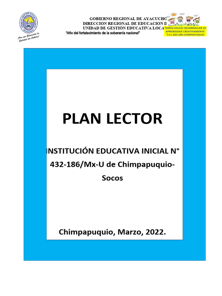 Plan Lector 2022 | Descargar gratis PDF | Inferencia | Comprensión lectora