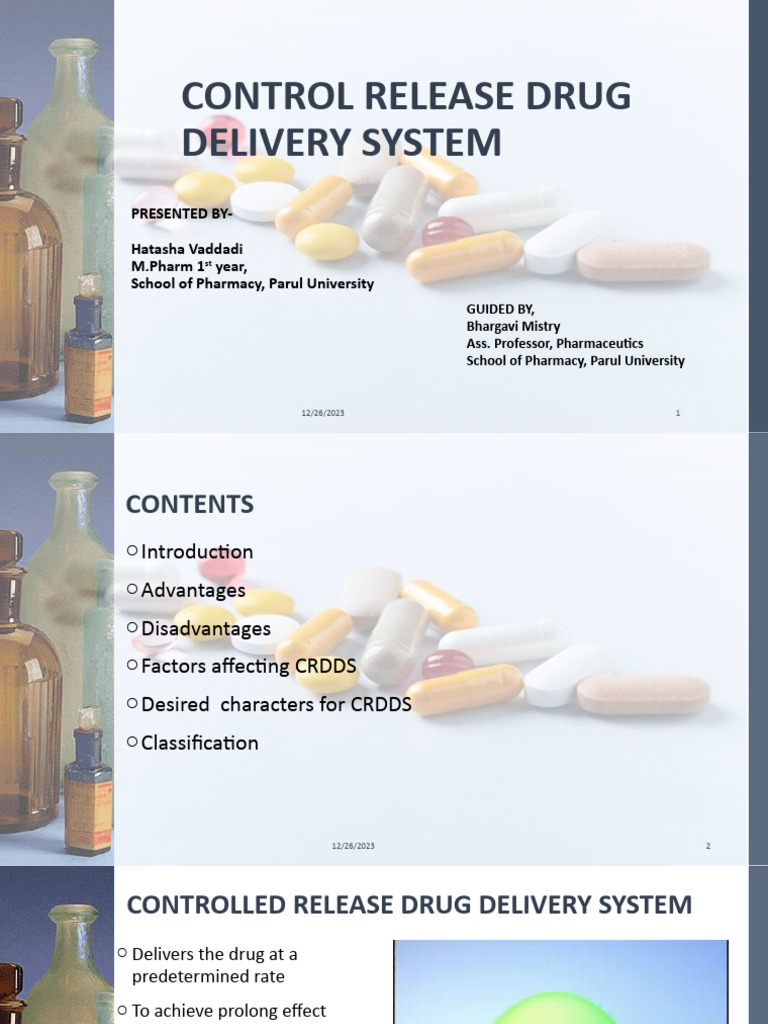 CRDDS | Download Free PDF | Pharmacokinetics | Chemistry