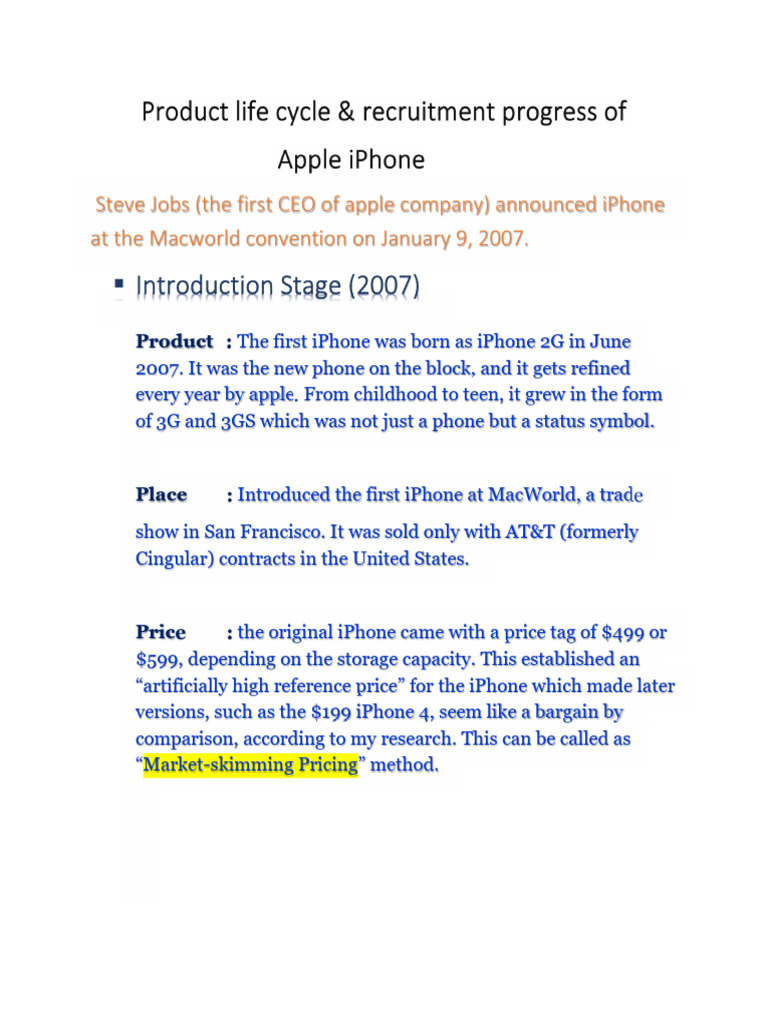 Apple PLC THN | PDF | Apple Inc. | I Phone
