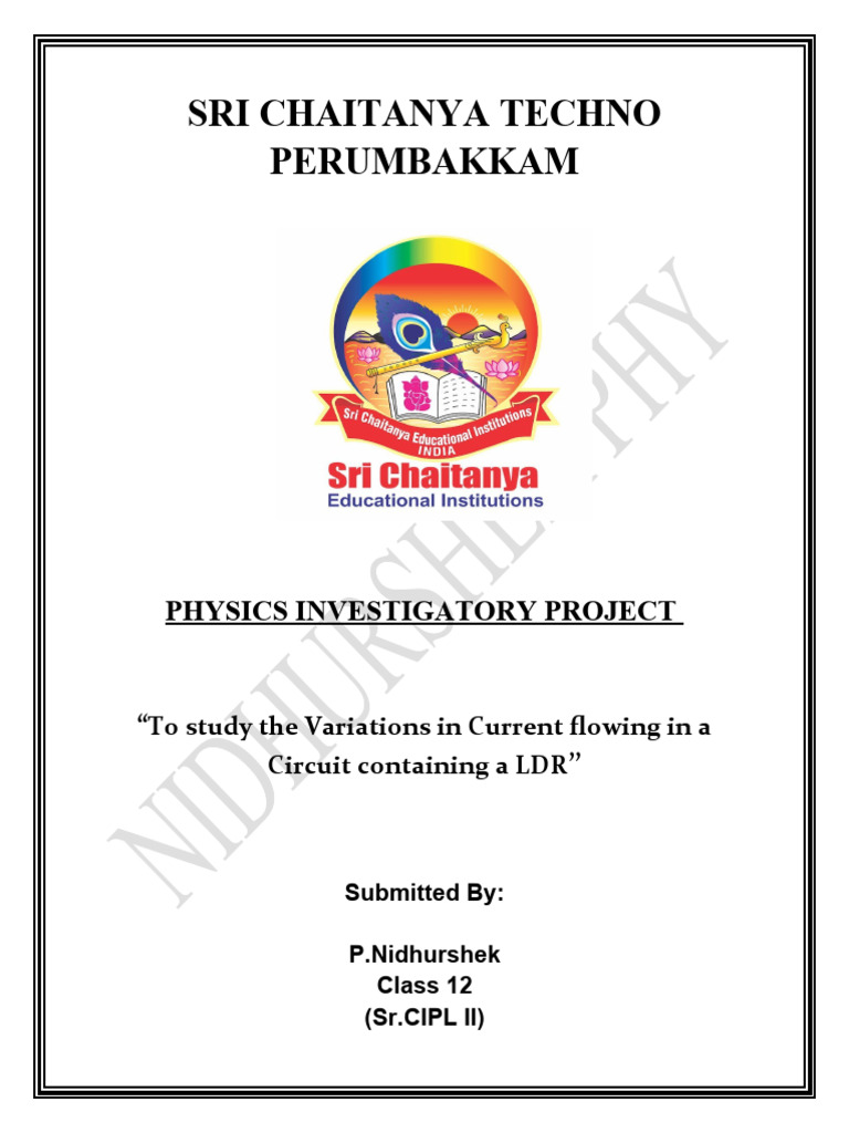 Physics Project | PDF | Physical Sciences | Materials Science Physics Project | PDF | Physical Sciences | Materials Science