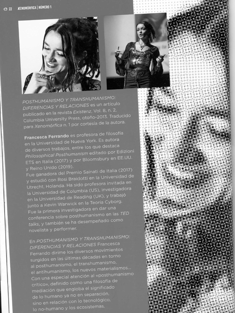Francesca Ferrando - Posthumanismo y Transhumanismo | PDF