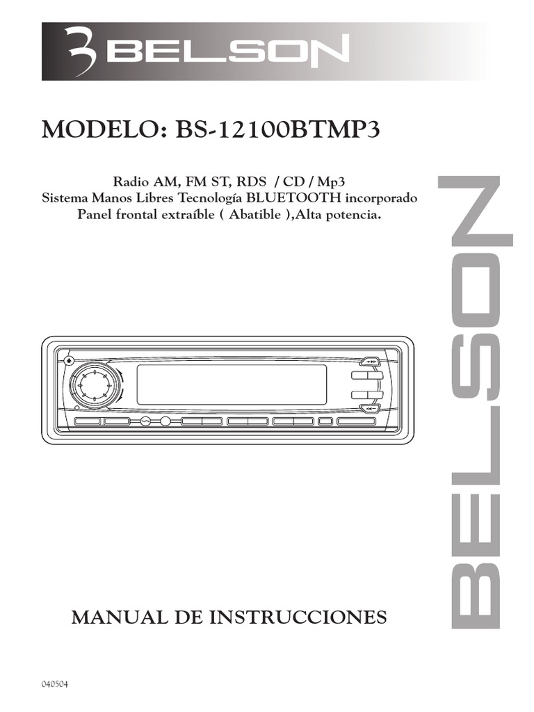 Belson BS12100 Es | PDF | Tornillo | Arandela (Hardware)