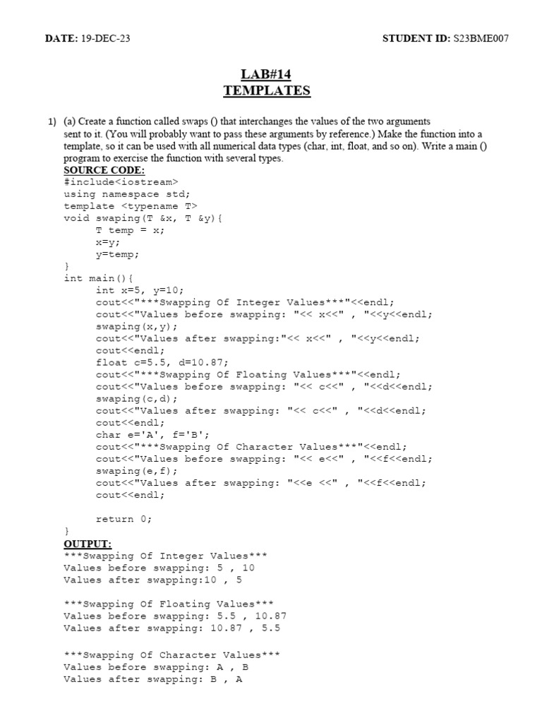 Lab 14 Tasks Pdf 