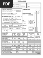 IADC WellSharp Kill Sheet | PDF | Gases | Chemical Engineering