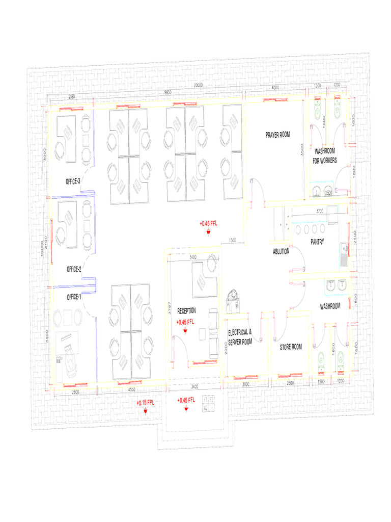 Office Layout with Prayer Room | PDF